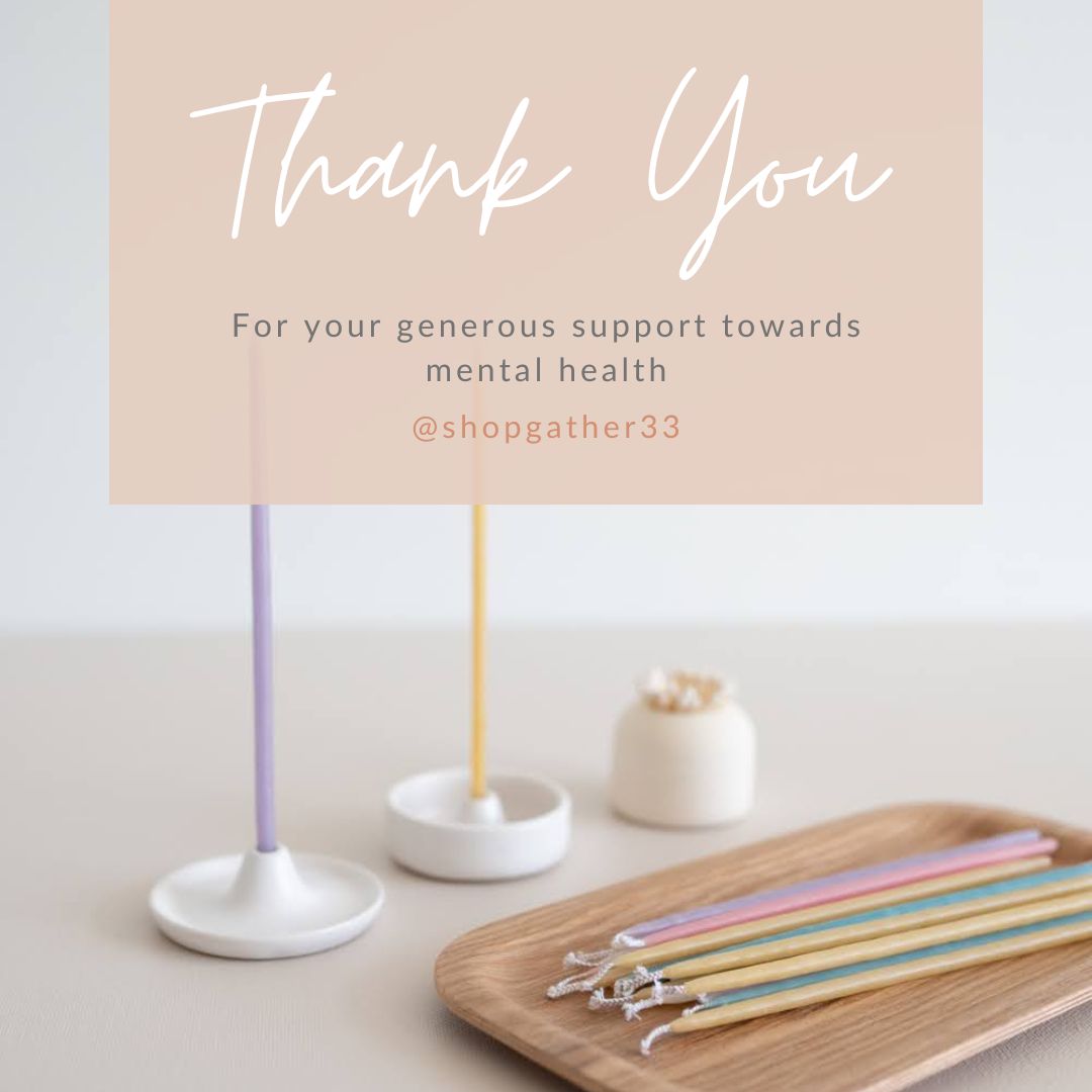 Thank You for your Generous Support towards Mental Health – Gather 33